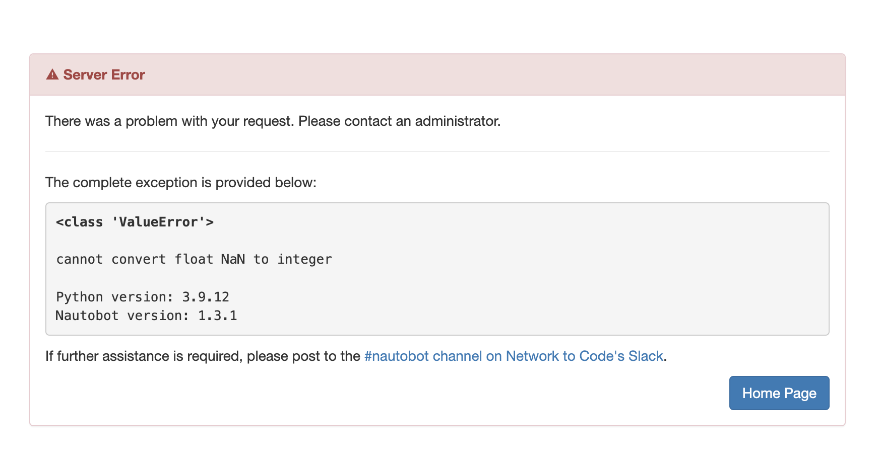 Server Error when viewing Compliance Report · Issue #259 · nautobot ... Server Error when viewing Compliance Report · Issue #259 · nautobot ...