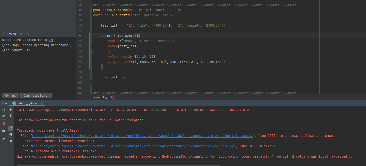 How to add items iteratively to the body? · Issue #106 · DenverCoder1/table2ascii · GitHub