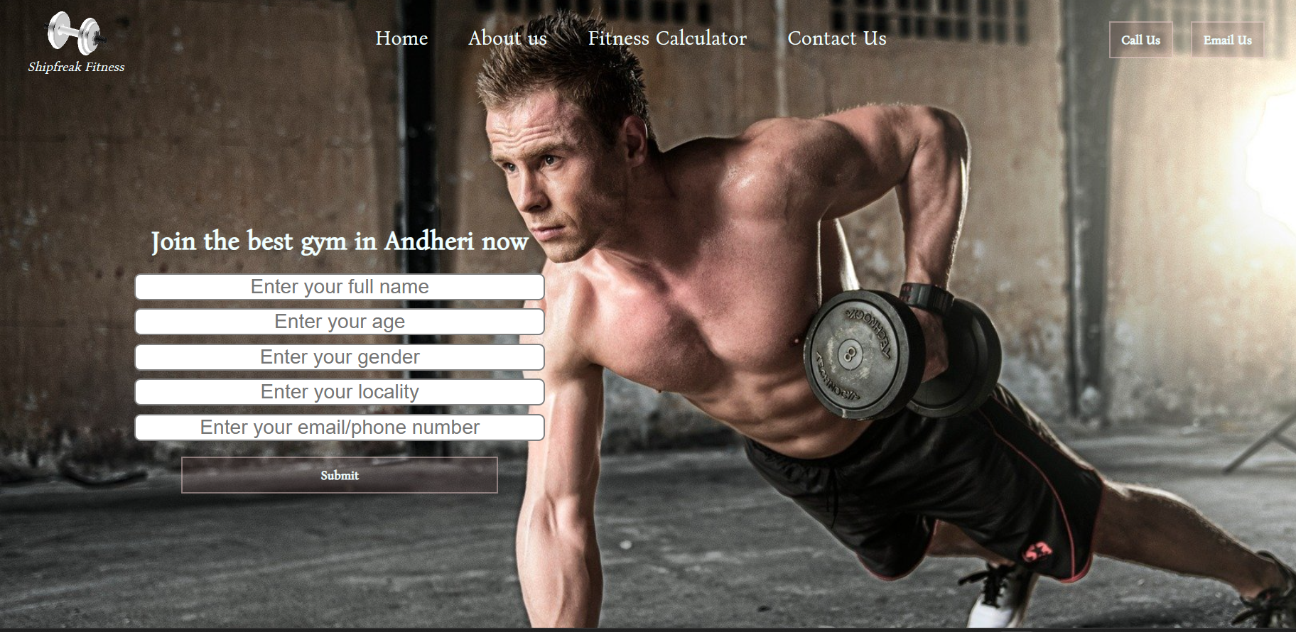 GitHub - shiprasuvarna/gym-website: Here's a webpage for a local gym.