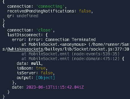 [BUG] First Connection · Issue #137 · WhiskeySockets/Baileys · GitHub