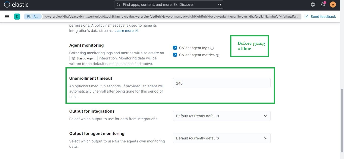 [Fleet]: New unenrollment timeout is selected if changes are made while agent is offline · Issue ...