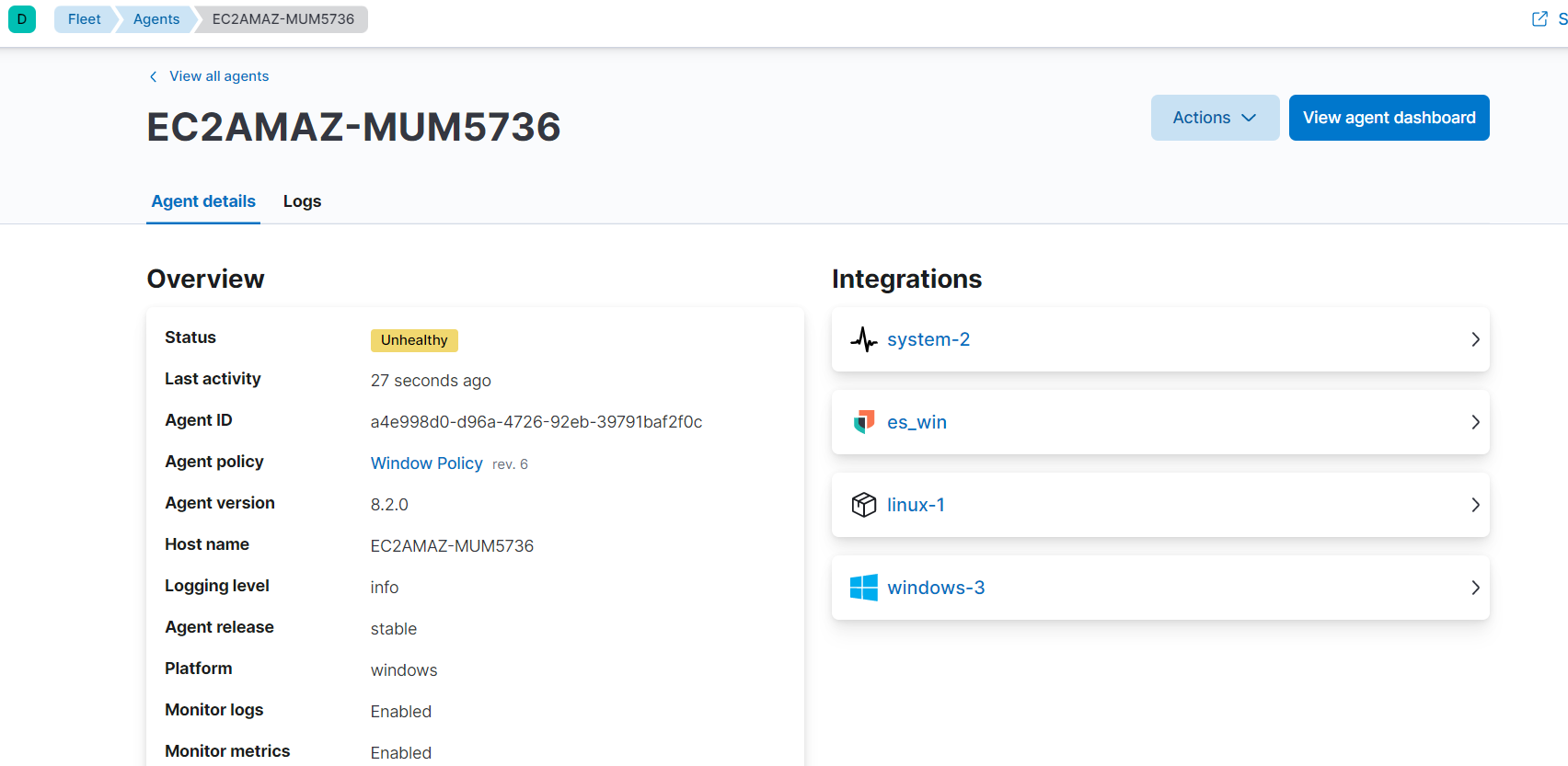 [Fleet]:Windows Agent is terminated after taskkill command and agent ...
