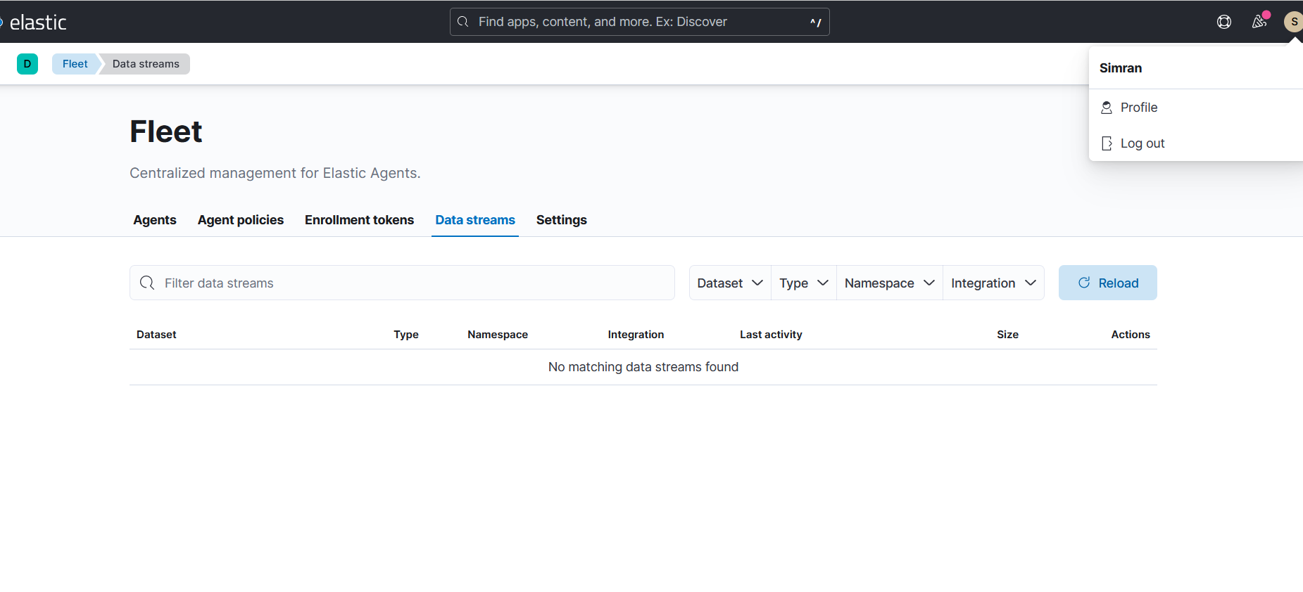 [Fleet]: Logs and Data streams are not available for agents when logged in with non-superuser ...