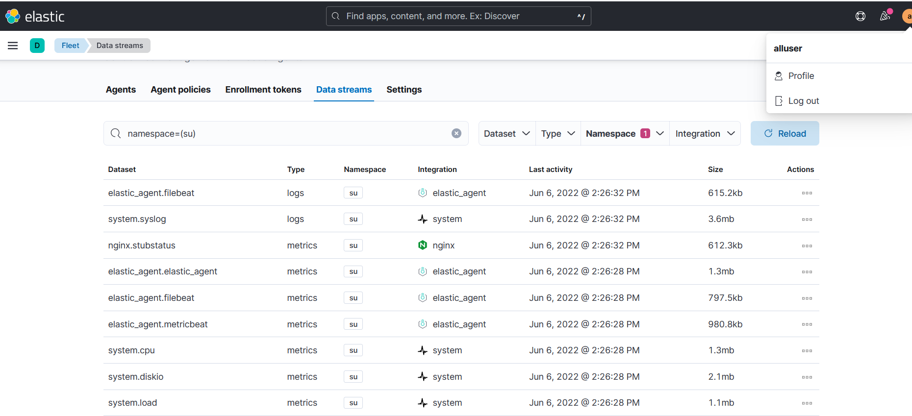 Fleet Logs And Data Streams Are Not Available For Agents When Logged In With Non Superuser