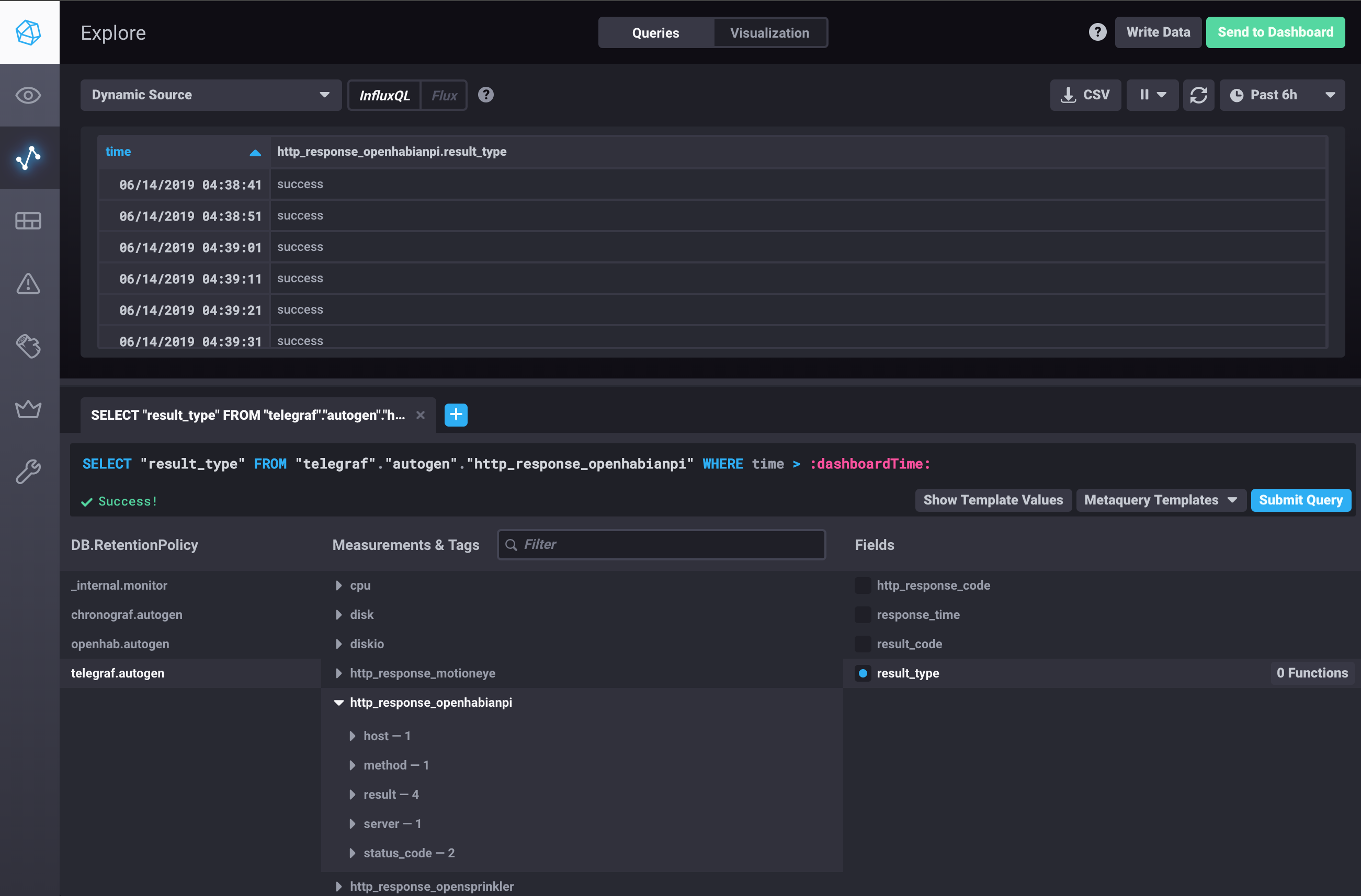Chronograf (1.7.10) Expected number or array but got string: success. · Issue #5207 · influxdata ...