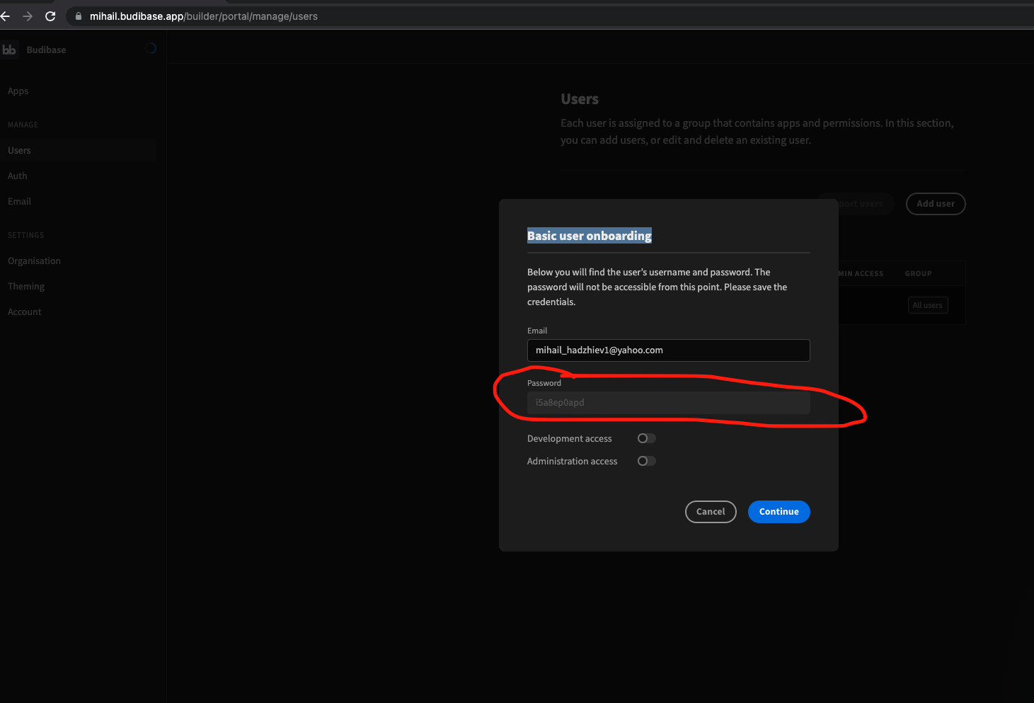 "Basic user onboarding", The password is not visible enough · Issue ...