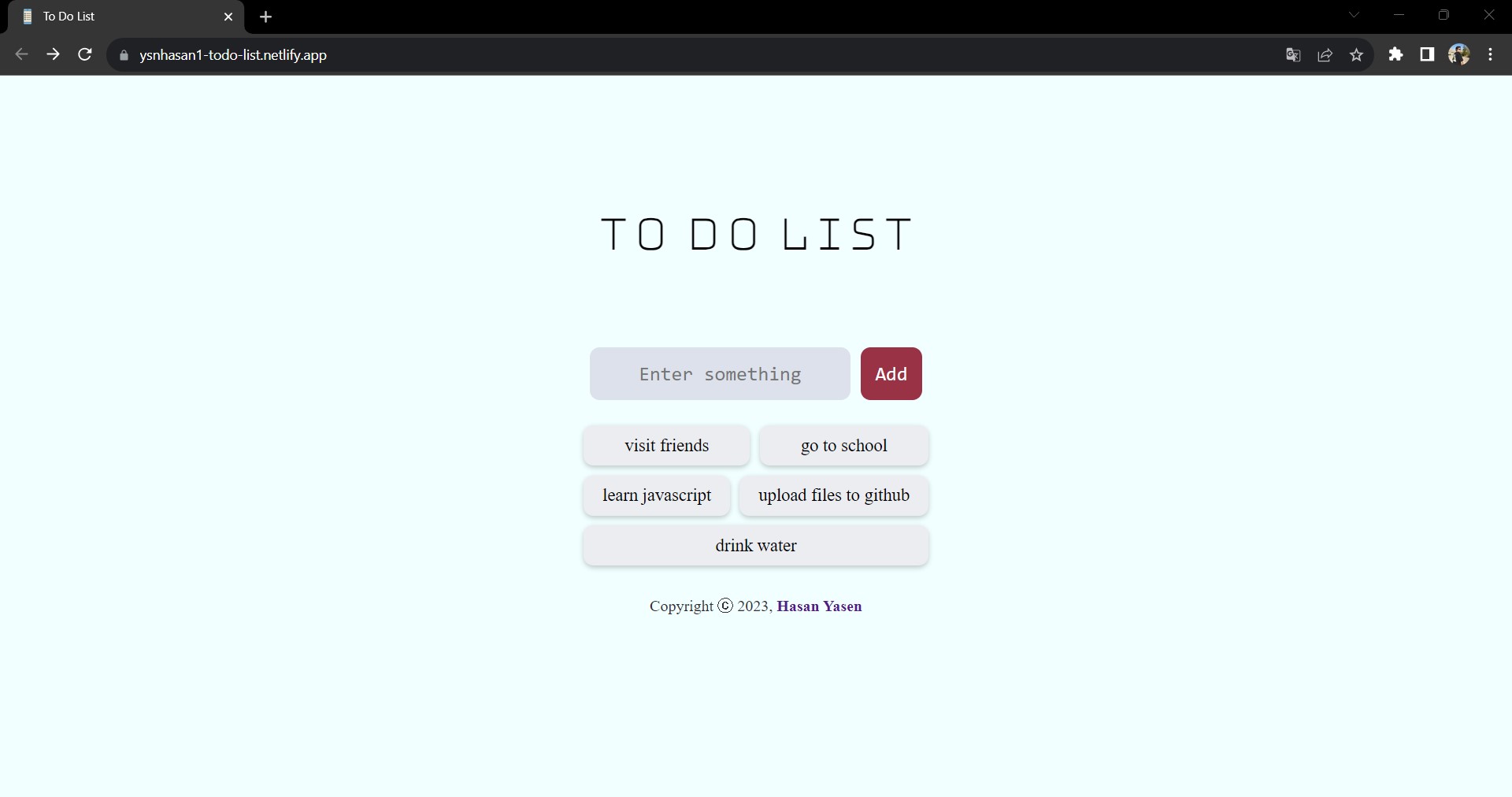 GitHub - ysnhasan1/Todo-List: Creating a Todo List using React.js.