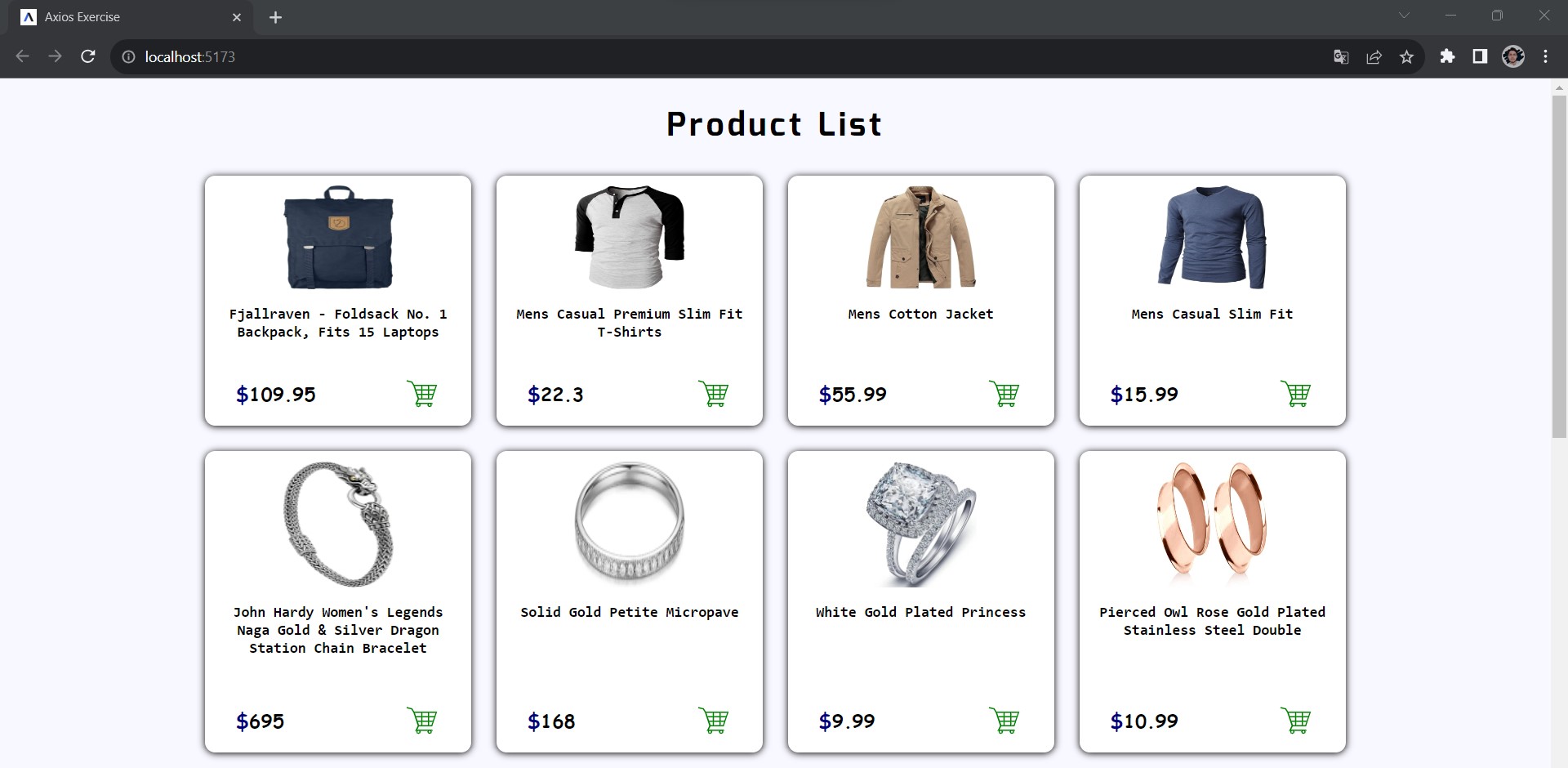 GitHub - ysnhasan1/Axios-Exercise: Creating a product list using Axios. GitHub - ysnhasan1/Axios-Exercise: Creating a product list using Axios.