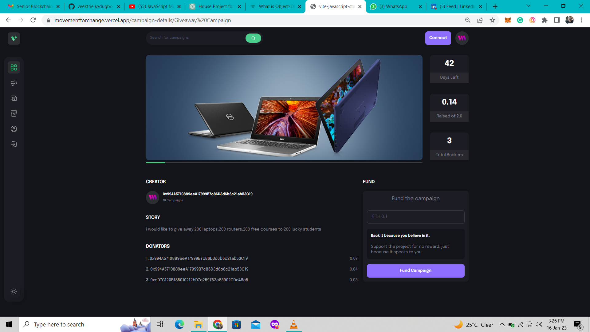 GitHub - veektrie/Crowd-Funding-Web3.0