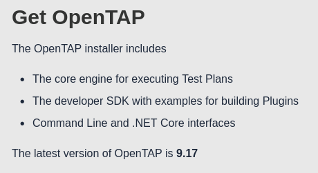 Mismatch between installer description and content on https://opentap.io/downloads · Issue #510 ...