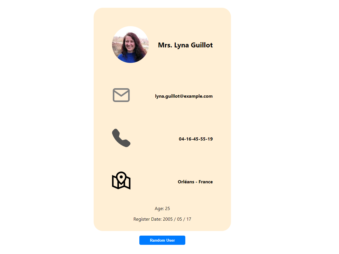 GitHub - irfansutlu/random-user