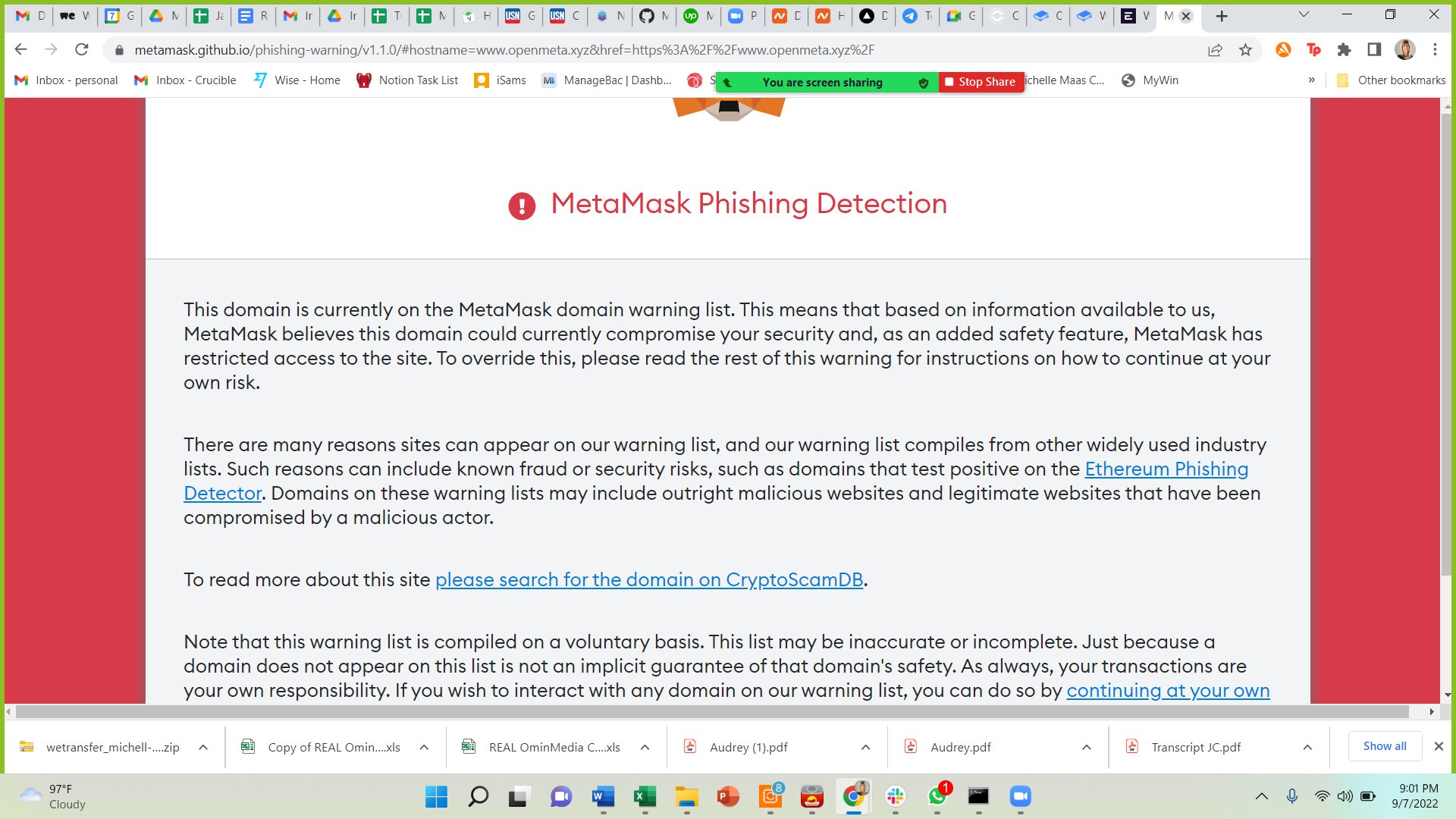 [Legitimate Site Blocked] www.openmeta.xyz · Issue #8388 · MetaMask/eth-phishing-detect · GitHub