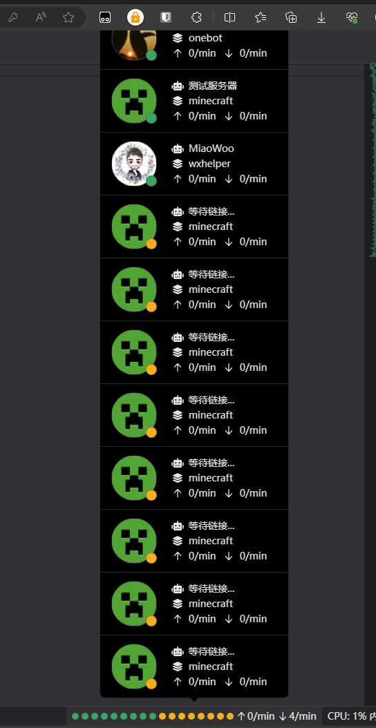Bug: plugin-status 的状态栏 当 bot 过多时 会超出屏幕显示 · Issue #237 · koishijs/webui · GitHub