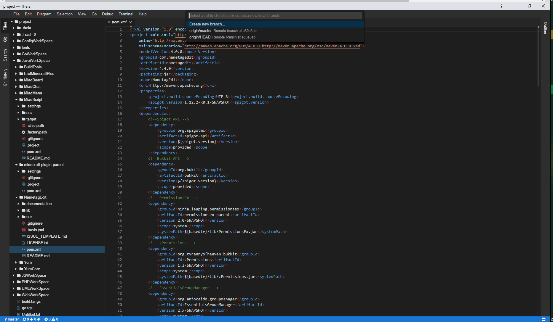 multi git repo switch error · Issue #4545 · eclipse-theia/theia · GitHub