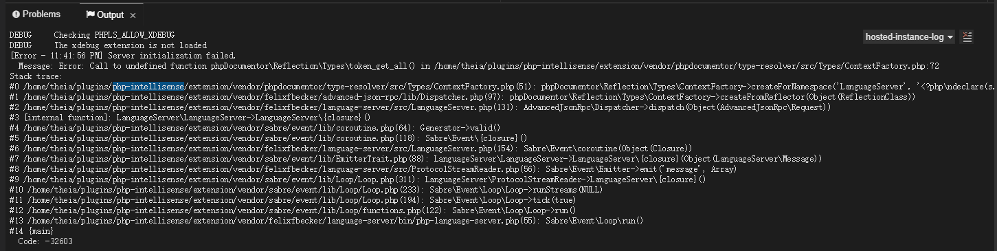Vscode Plugin Php Intellisense Not Support · Issue 4959 · Eclipse
