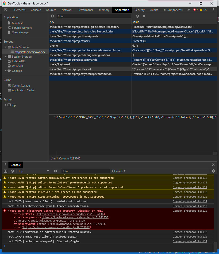 compression theia layout data before save to localstorage · Issue #6275 · eclipse-theia/theia ...