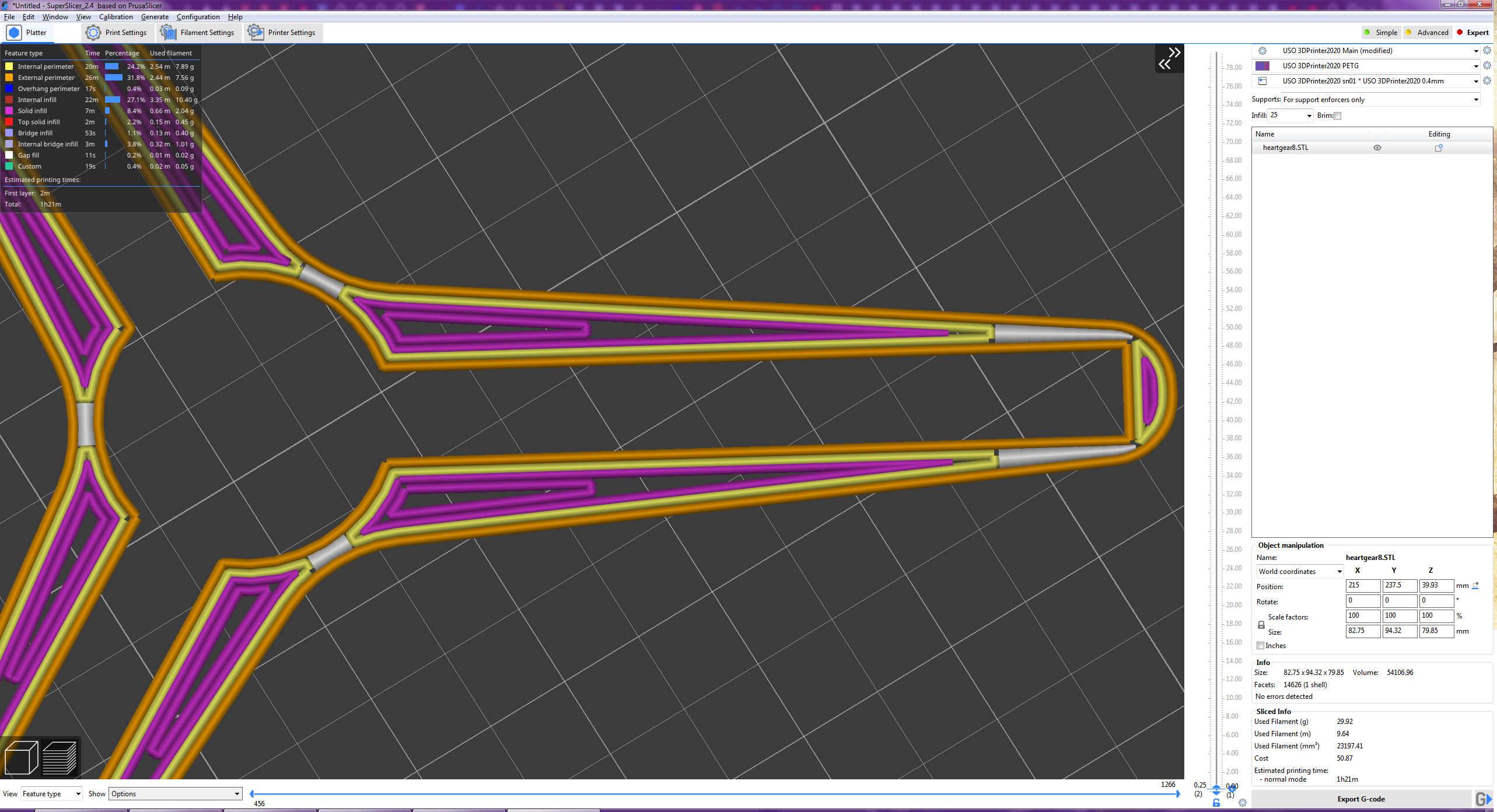 Arachne , infilled bottom layer with monotnic/filled · Issue #3046 ...