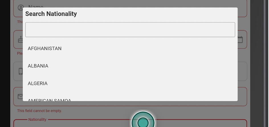 customize search style on FormBuilderSearchableDropdown · Issue #1 · flutter-form-builder ...