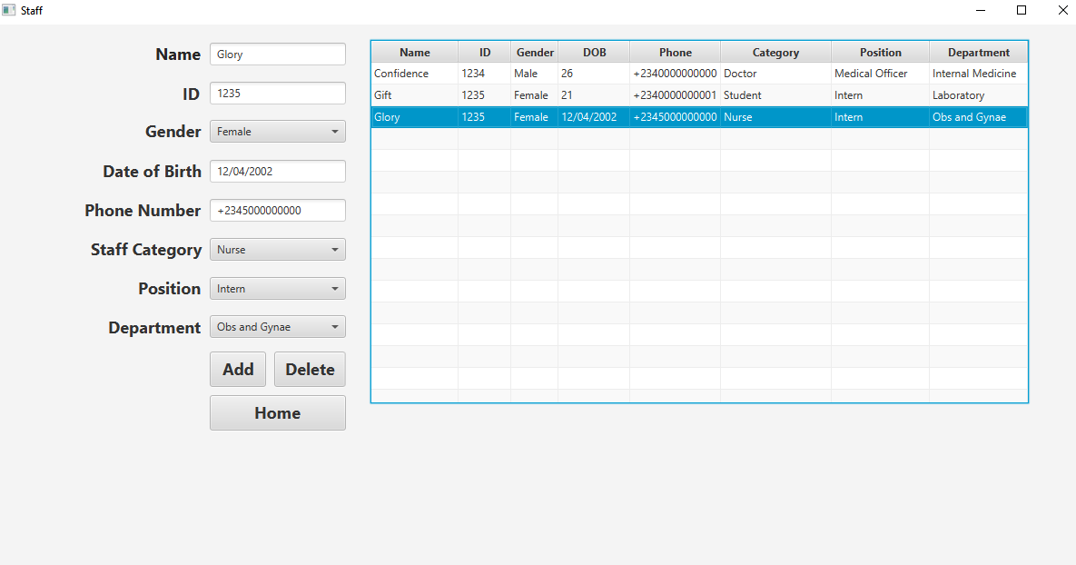 GitHub - nechcodes/HospitalManagementSystem: A simple hospital ...