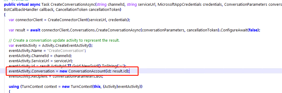 CreateConversationAsync doesn't pass the tenantId · Issue #2480 · microsoft/botbuilder-dotnet ...