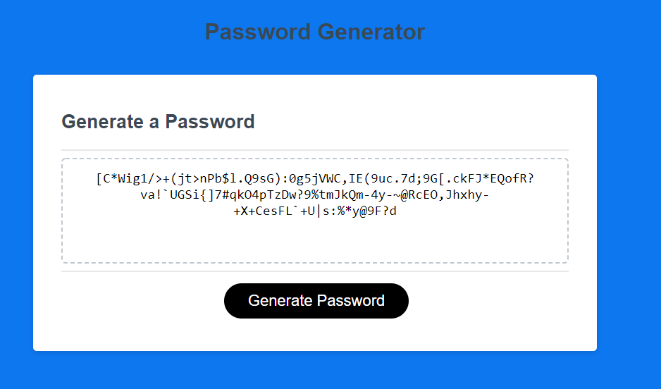 GitHub - Jesse115/Passwordgenerator