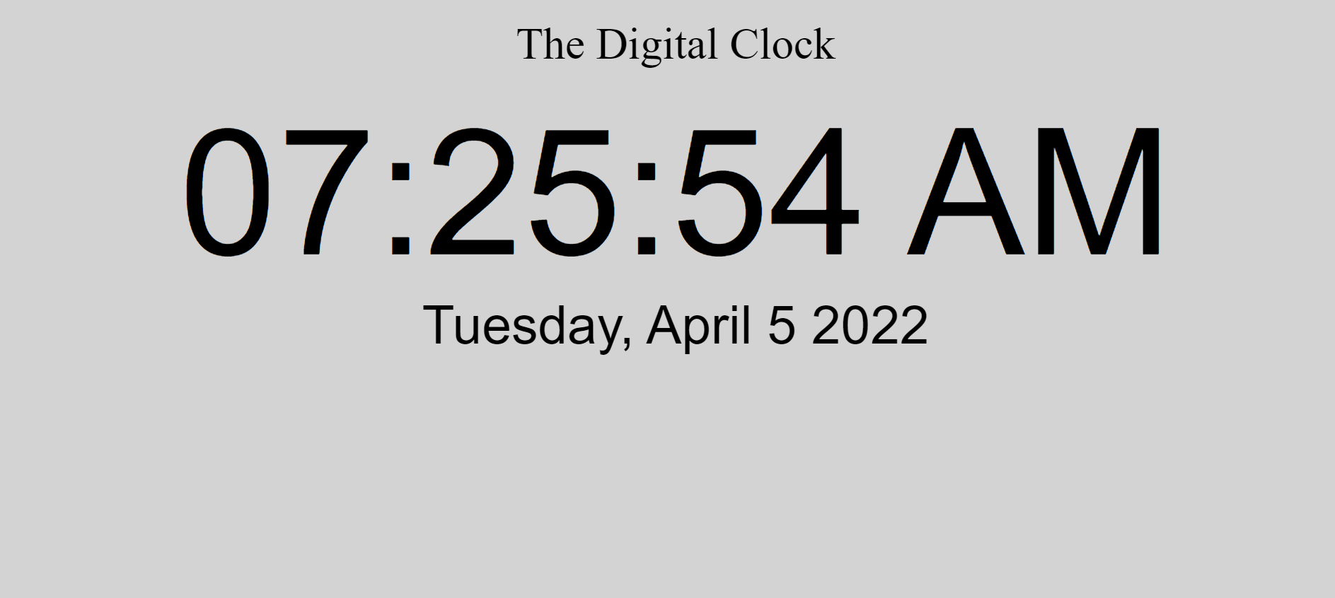 GitHub - ajprado12/The-Digital-Clock