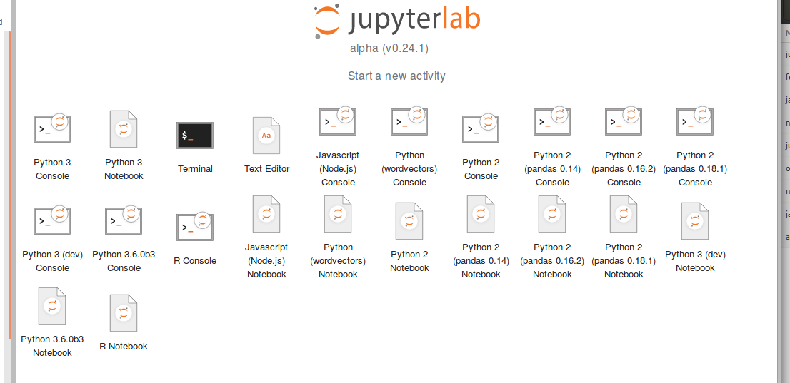 Launcher Kernels With Varying Lenth Name Gives Wobbly Effect · Issue 2537 · Jupyterlab