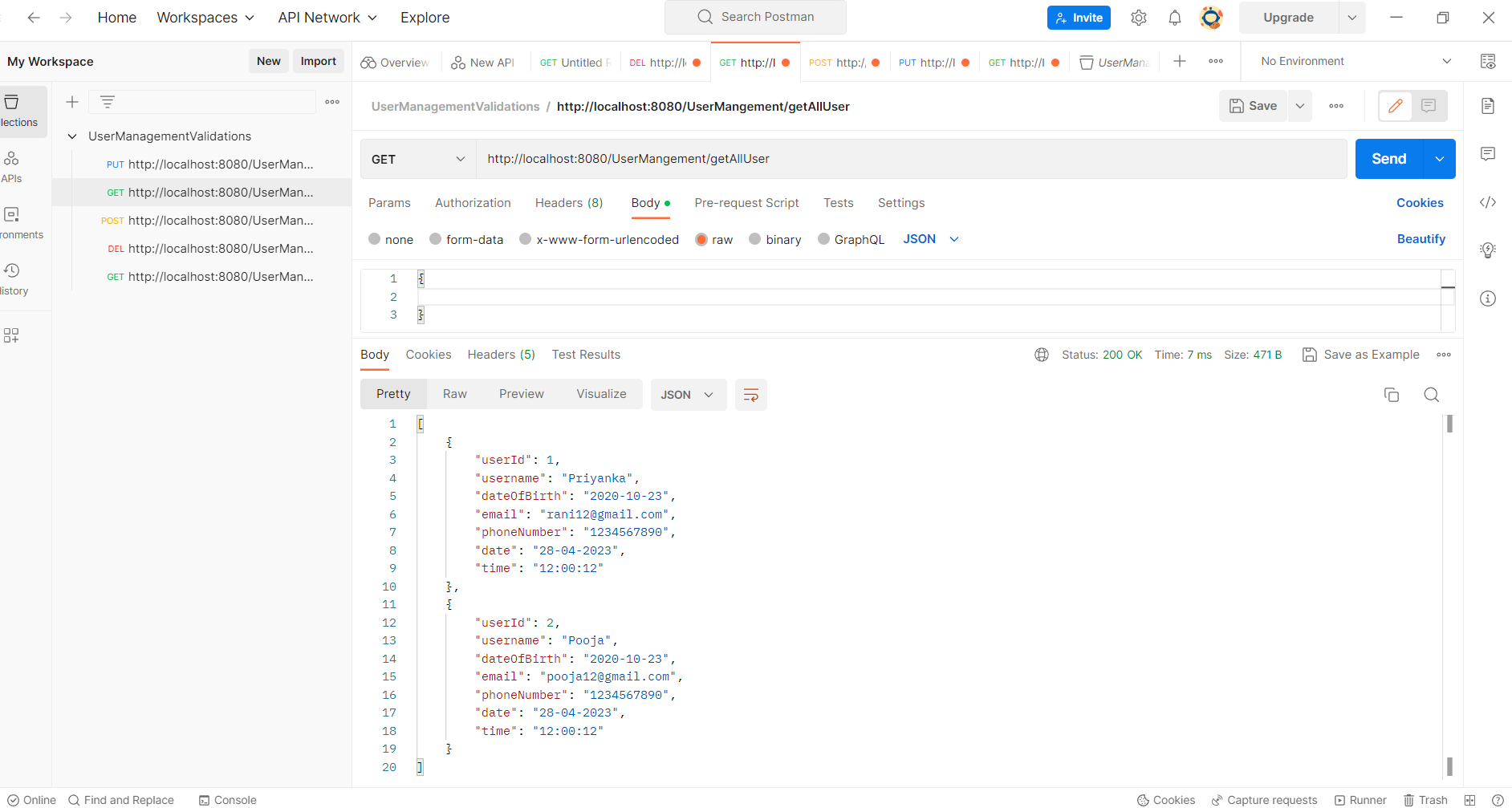 GitHub - poojagurnule/UserManagementValidations