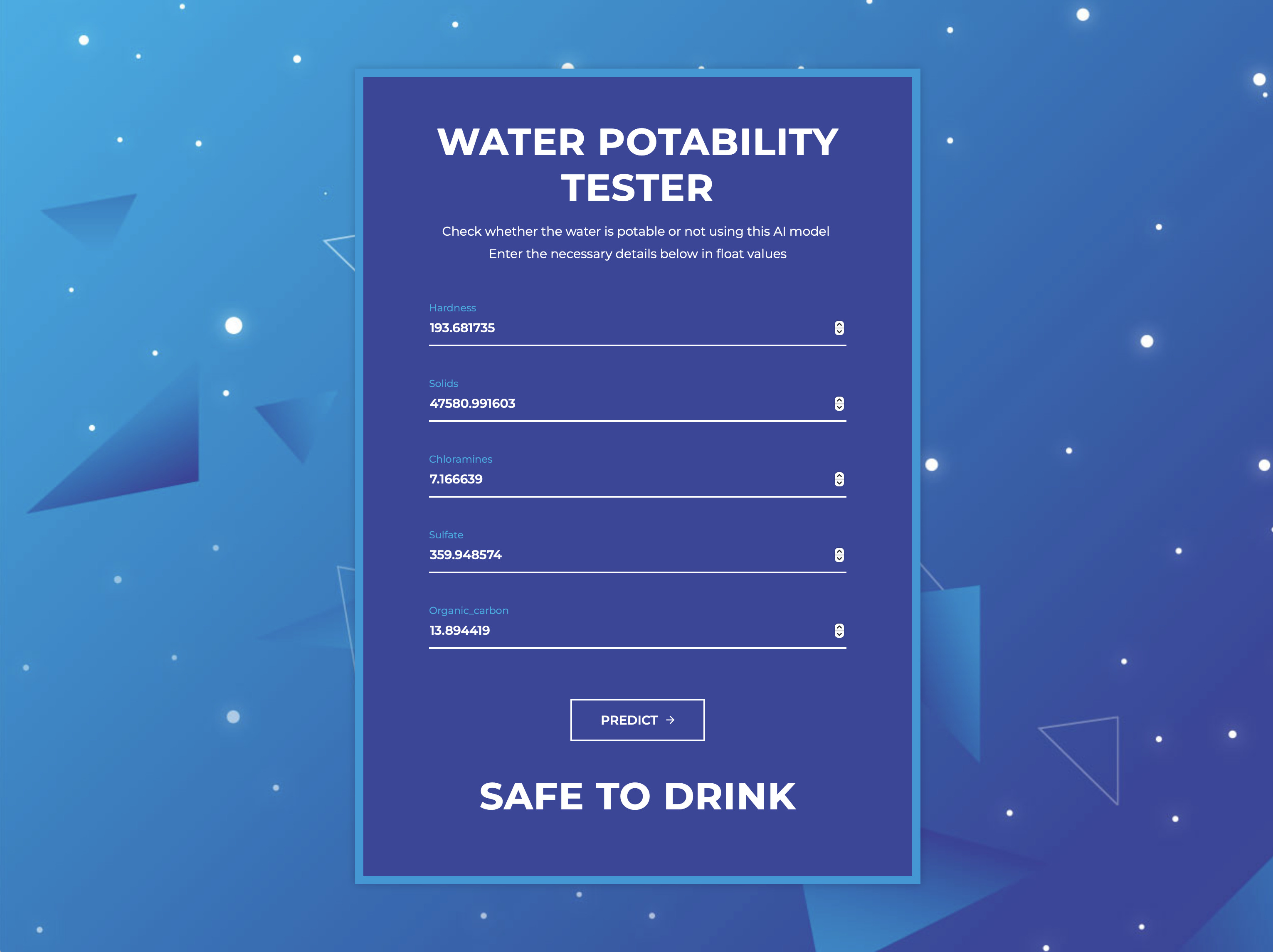 GitHub - Jowin-Alfred-C/Water-Potability-Prediction-with-Deployment: END to END Water Potability ...
