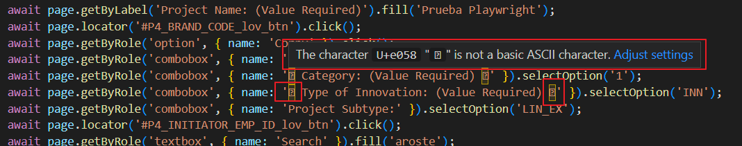 Oracle Apex non-ascii characters · Issue #21949 · microsoft/playwright · GitHub