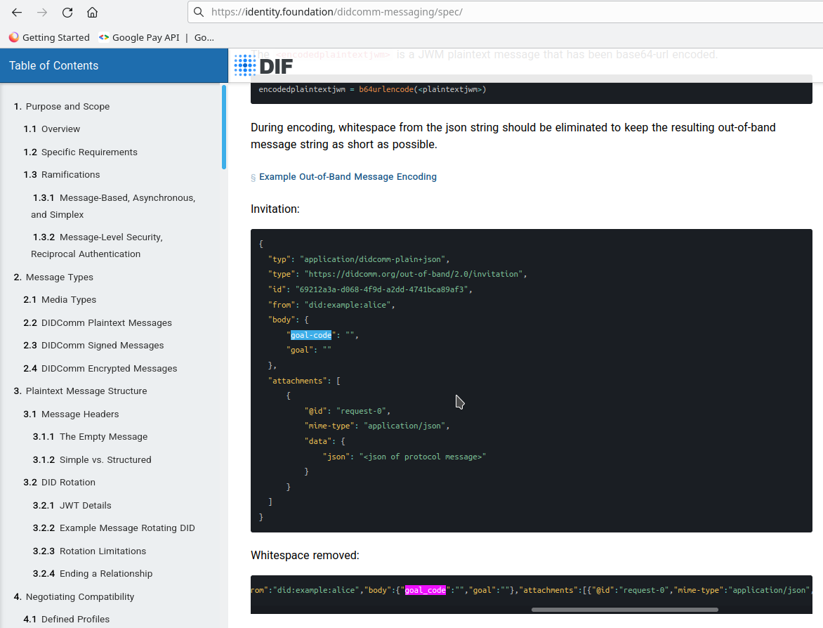 DIDComm v2: goal-code vs goal_code · Issue #349 · decentralized-identity/didcomm-messaging · GitHub