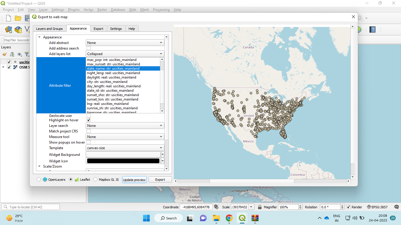 qgis2web Attribute Filter not showing in preview or final export · Issue #1030 · qgis2web ...