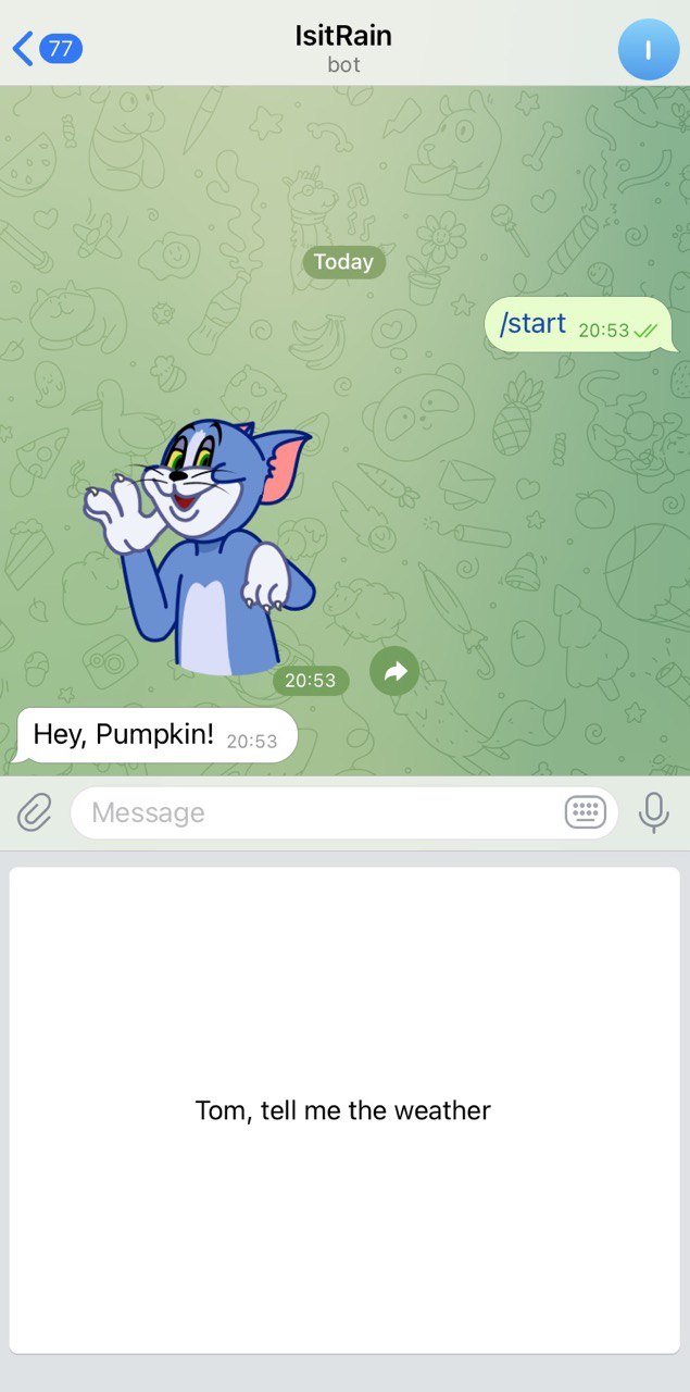 GitHub - JuliaKull/Telegram-bot-isItRain