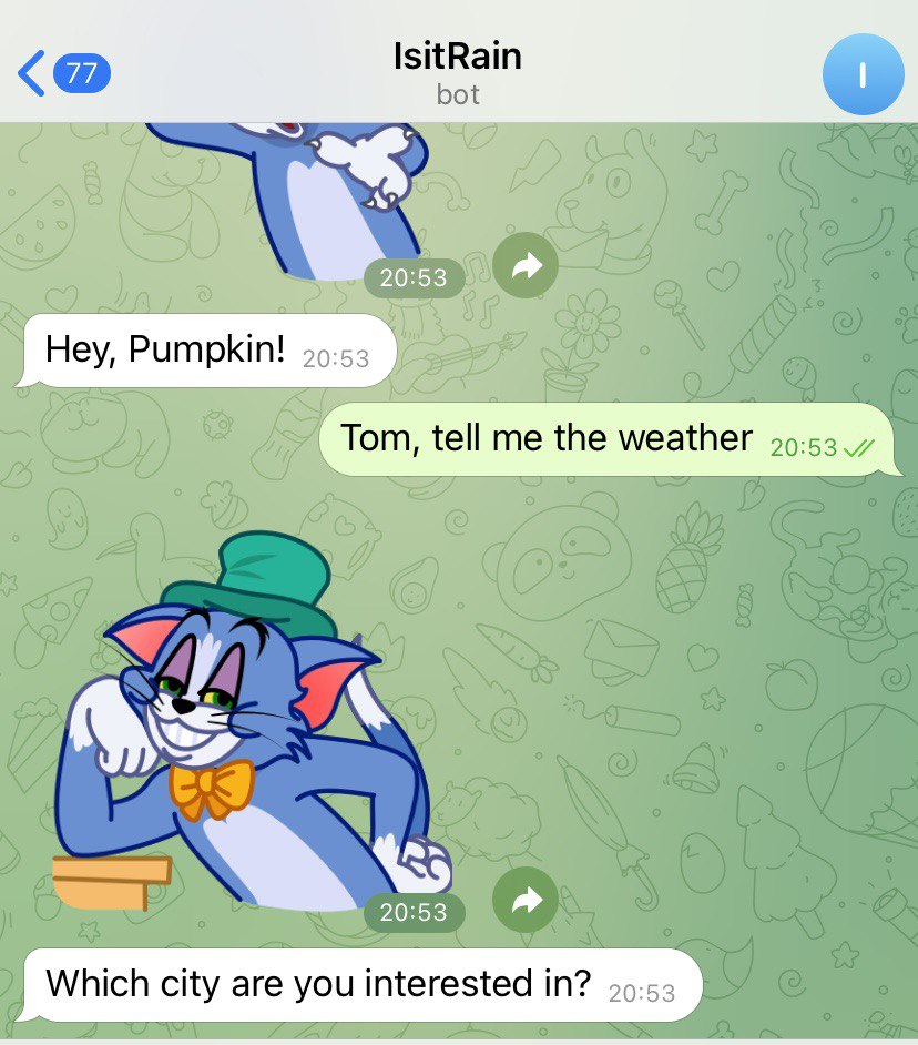 GitHub - JuliaKull/Telegram-bot-isItRain