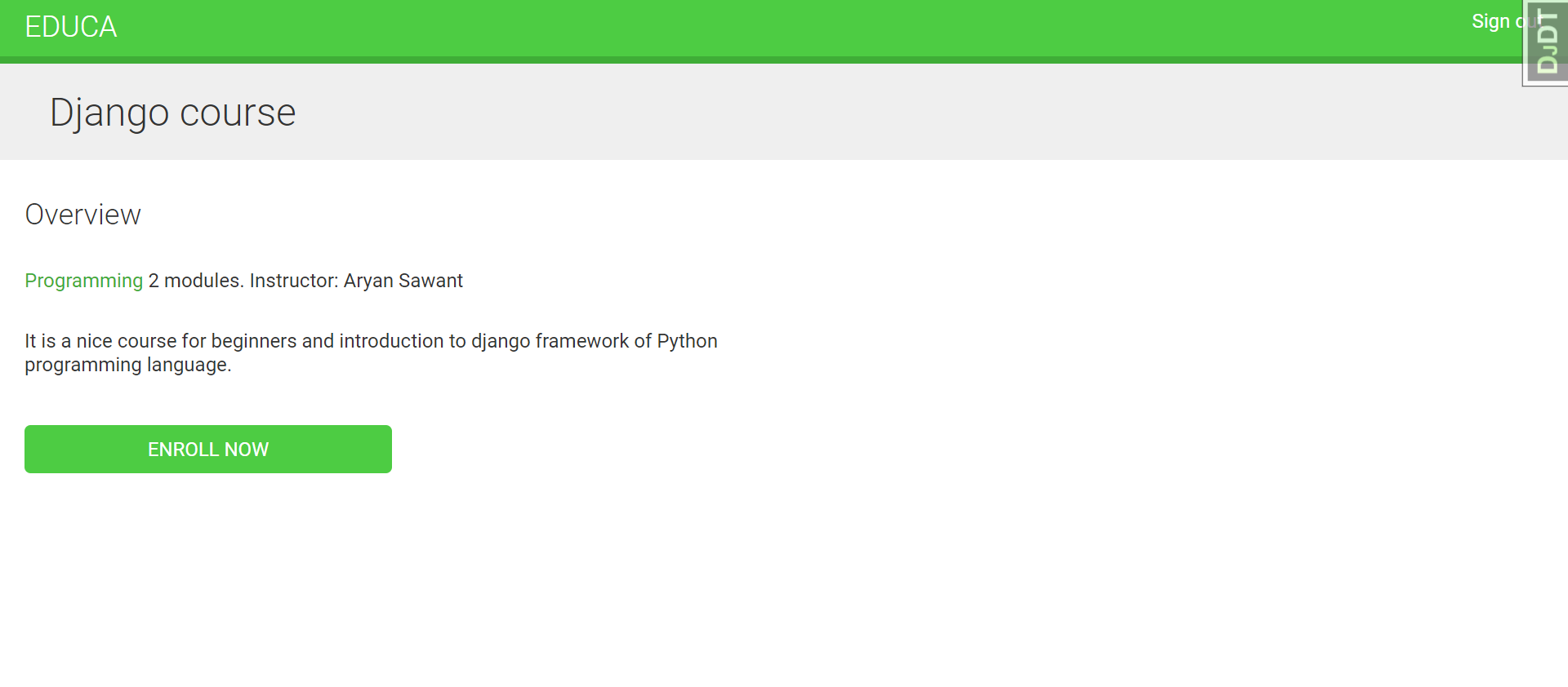 GitHub - LaxmansAryan/EDUCADjangoLearningPlatform: Educa is a Django-based e-learning platform ...