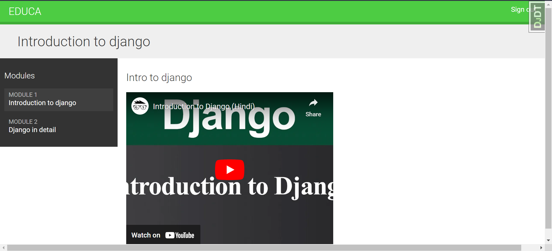 GitHub - LaxmansAryan/EDUCADjangoLearningPlatform: Educa is a Django-based e-learning platform ...