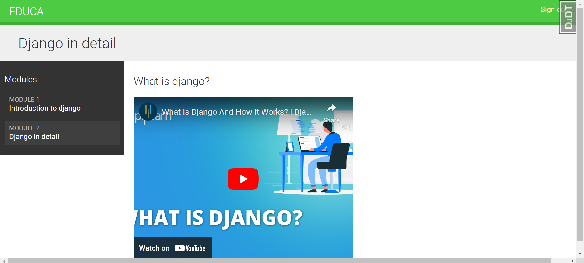 GitHub - LaxmansAryan/EDUCADjangoLearningPlatform: Educa is a Django-based e-learning platform ...