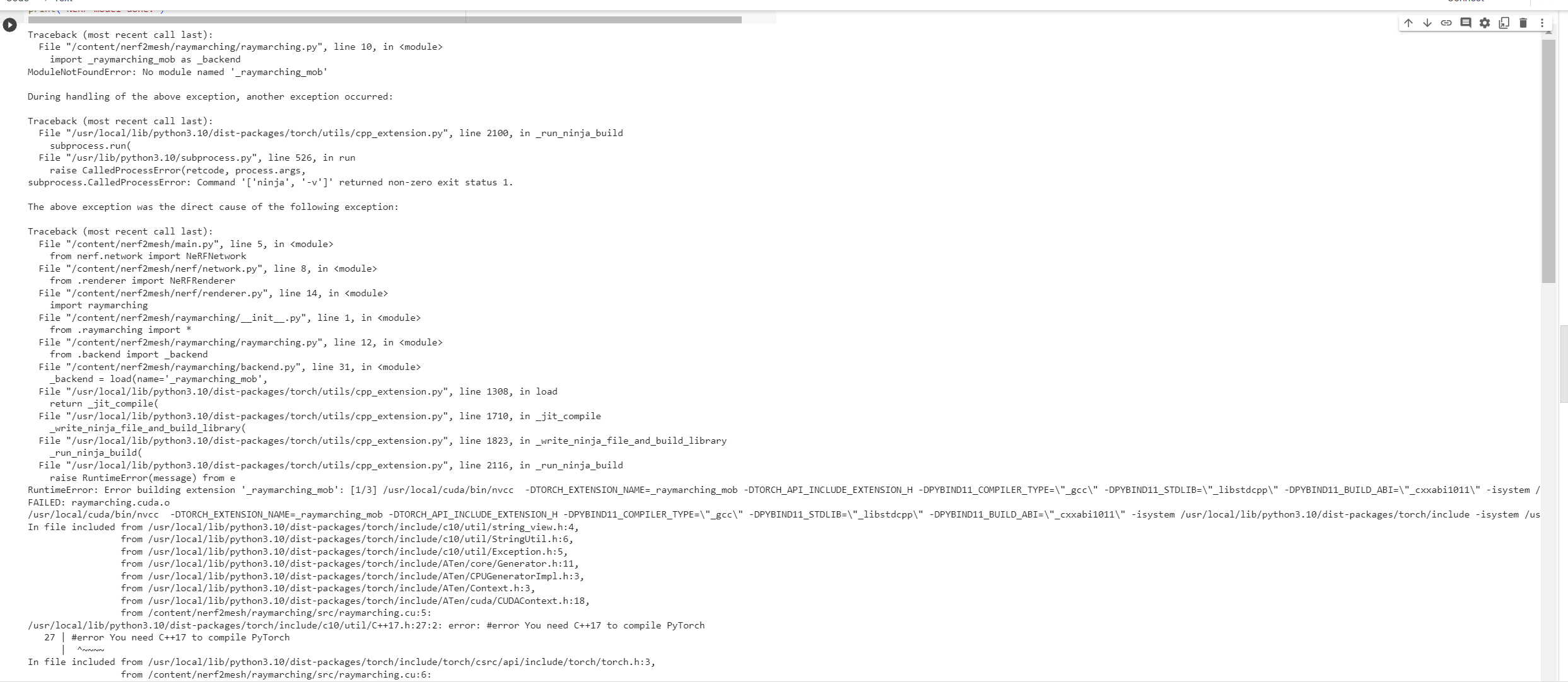 made a google colab ☀️, feel free to share on your repo · Issue #34 · ashawkey/nerf2mesh · GitHub