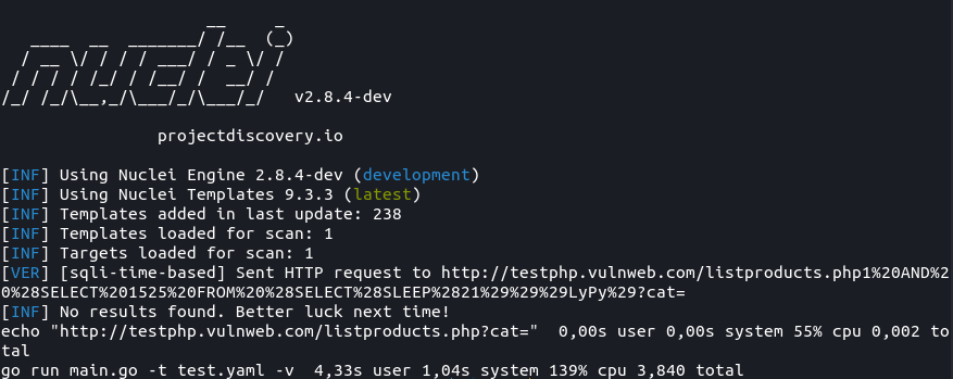error simple template sqli-time-based · Issue #3106 · projectdiscovery/nuclei · GitHub