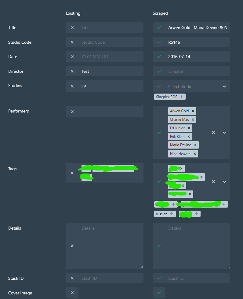 [Bug Report] Scene scraper is favoring null values from scraped data · Issue #3618 · stashapp ...