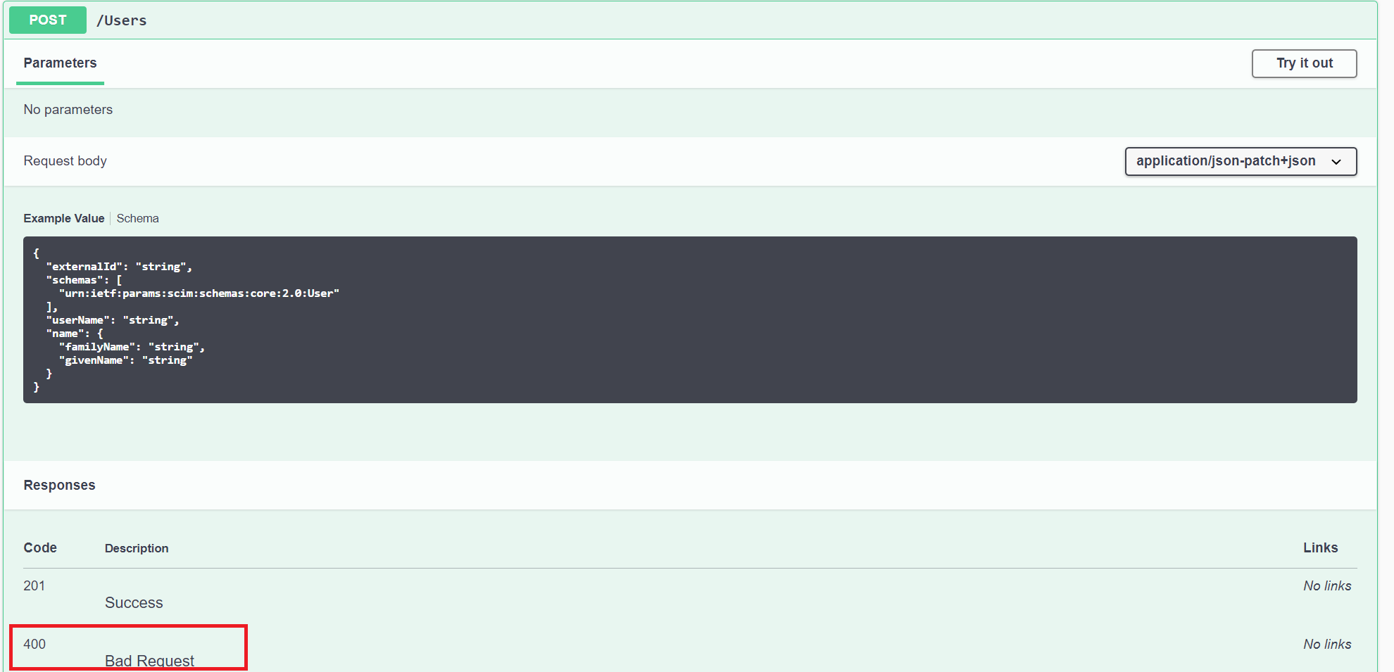 SCIM swagger documentation empty and wrong response http codes · Issue #311 · simpleidserver ...