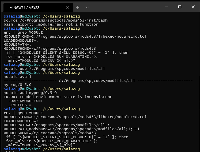 Working in msys2/mingw64 · Issue #360 · envmodules/modules · GitHub