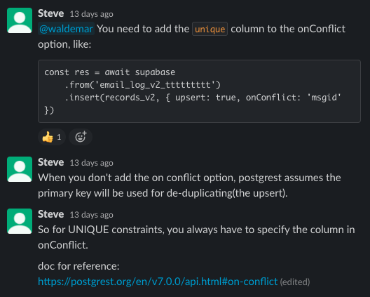 Make upsert it's own function · Issue #161 · supabase/postgrest-js · GitHub