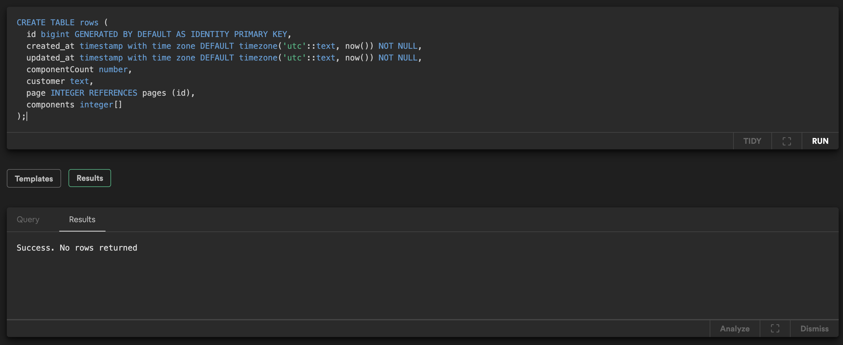 Bug Sql Editor Falsely Giving Success Message · Issue 202 · Supabase Supabase · Github