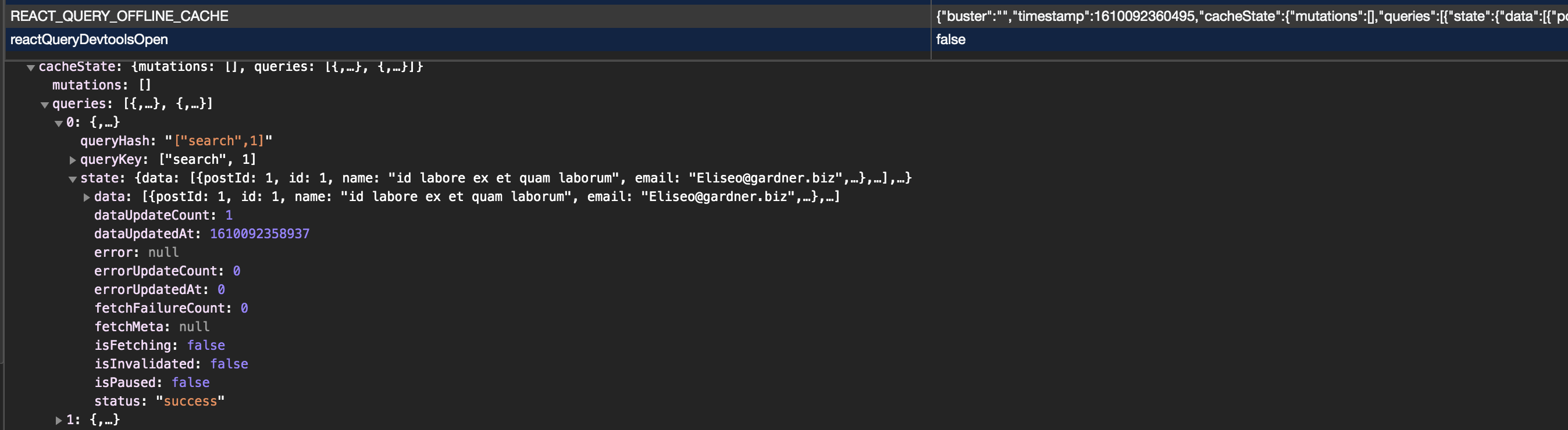 persistWithLocalStorage is hydrating with the wrong cacheTime · Issue #1600 · TanStack/query ...