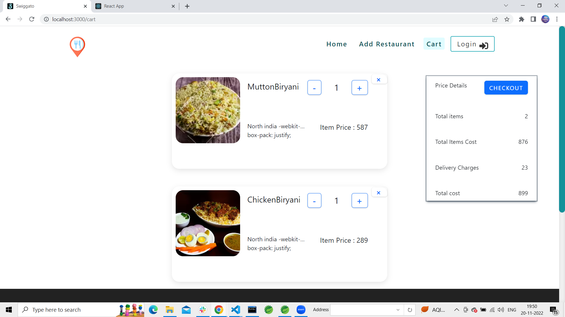 GitHub - Anjani1598/Online_food_orderApp: The process consists of a customer choosing the ...