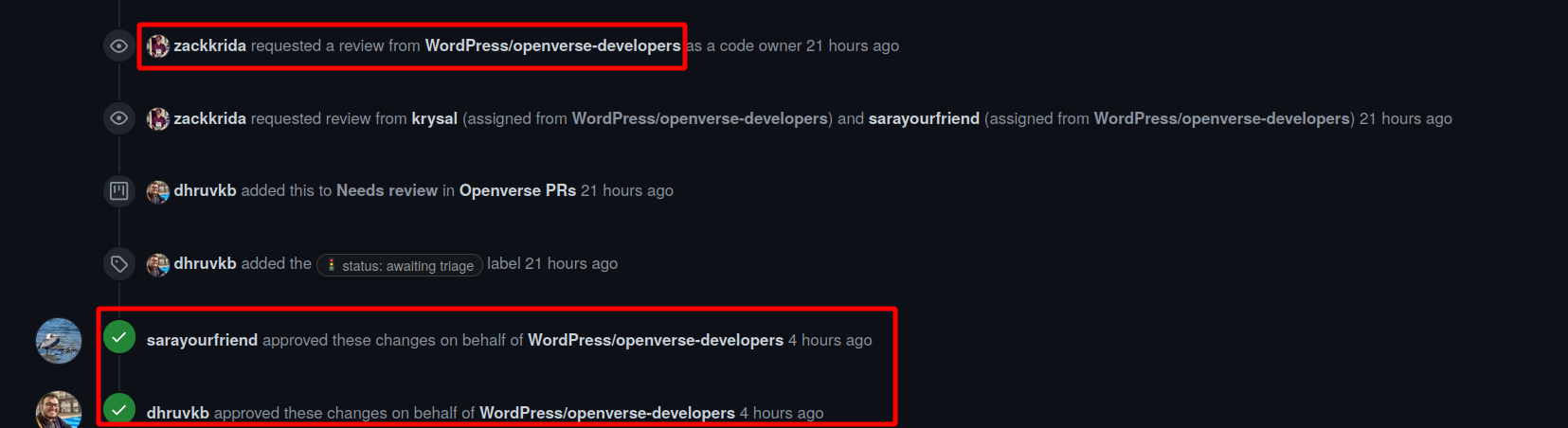 Remove requests for reviews from closed PRs · Issue #30 · WordPress/openverse · GitHub