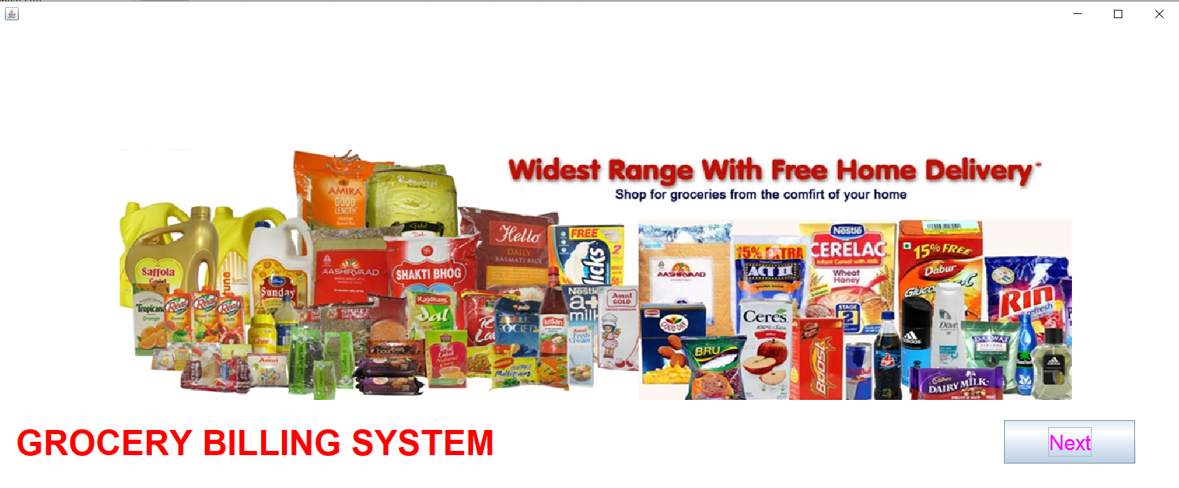 GitHub - bhusawant/Grocery-Billing-System