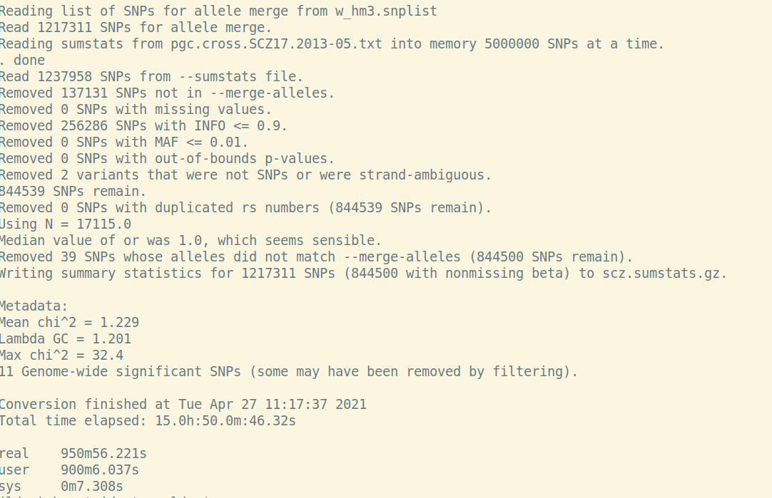 munge_sumstats.py takes forever with file contains more than 1M lines. · Issue #292 · bulik/ldsc ...