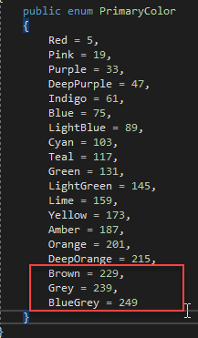 SecondaryColor Enum · Issue #1913 · MaterialDesignInXAML ...
